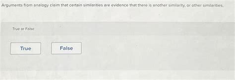solved arguments from analogy claim that certain