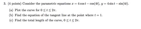 solved 3 4 y 4 sin t sin 4t points consider the