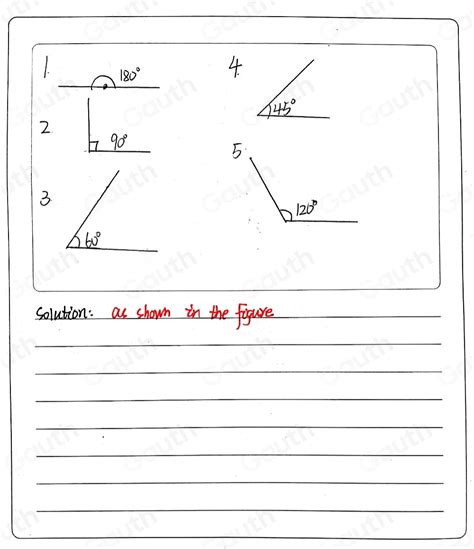 Solved Iv Directions Using A Protractor Make The Following Angle On A Separate Clean Sheet