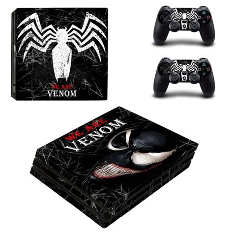 Ps4 Pro Venom Skin Sticker Cover For Sony Playstation 4 Pro Console