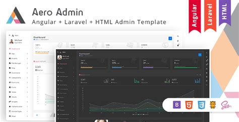 Aero Bootstrap Tailwind Css Laravel Angular Reactjs Vuejs Admin Dashboard Template