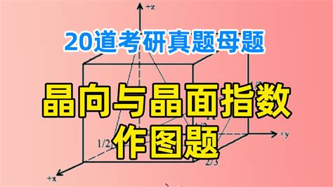 真题母题1：晶向指数与晶面指数标定 【作图题 2014年北京工业大学】材料科学基础考研 青藤学长 青藤学长 哔哩哔哩视频