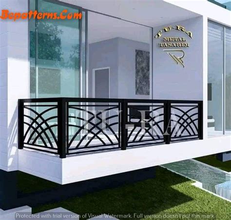 Modern Balcony Grill Design Black Iron Railing Ideas