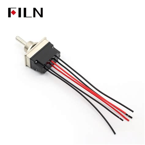 Filn On Off On Toggle Switch 20a Ip67 Red Green Waterproof