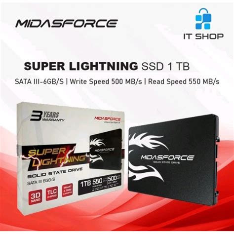 jual ssd midasforce superlightening 1 tb 512 gb 256 128 120 shopee