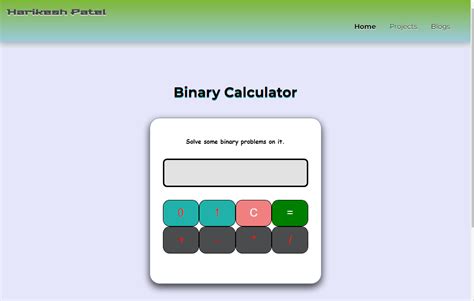 GitHub Kumarharikesh Binary Calcculator