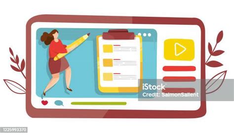 온라인 비즈니스 레슨 벡터입니다 원격 교육 및 온라인 학습 웨비나 프리젠 테이션의 개념 스트리밍 및 방송 라이브 번역 사업가의 비디오 자습서 격리 개념에 대한 스톡 벡터