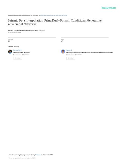 Seismic Data Interpolation Using Dual Domain Conditional Generative