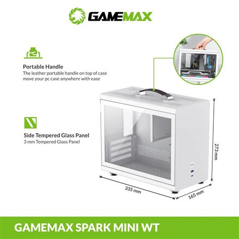 Jual Casing Pc Gamemax Spark Mini Itx Shopee Indonesia