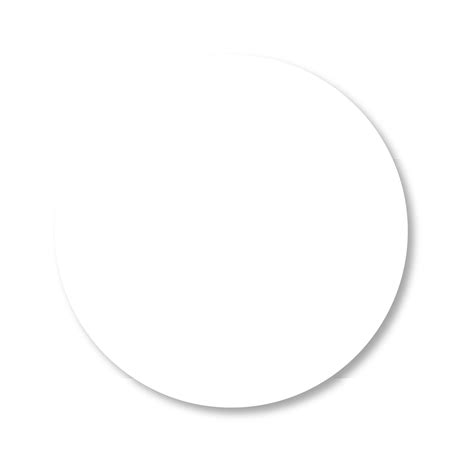 Simple White Circle And Drop Shadow 28536500 Png