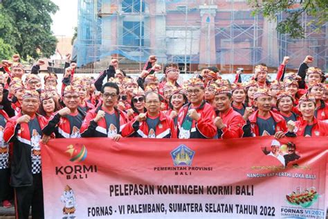 Gubernur Koster Lepas Kontingen KORMI Bali Menuju FORNAS VI BALIPOST
