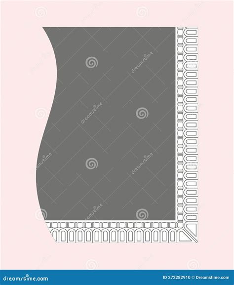 Shape Mirrors Glass Border Design Vector Stock Vector Illustration Of