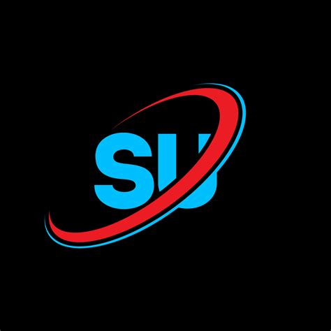 diseño del logotipo de la letra su su letra inicial su círculo