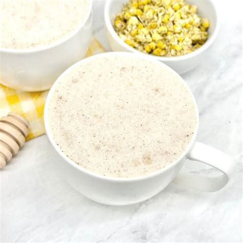 Chamomile Tea With Milk Chamomile Tea Latte Recipe Daily Tea Time