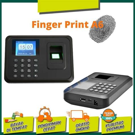 Mesin Finger Print Machine A6 Biometric Time Attendace Fingerprint Attendance Machine Shopee