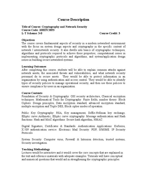 cryptography and network security pdf cryptography computer security