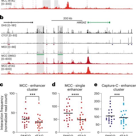 Depletion Of Mediator Leads To Decreased Enhancer Promoter Interactions Download Scientific