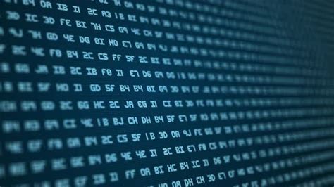 Futuristic Information Technology Background High Tech Binary Code