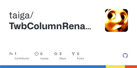 Github Taiga Twbcolumnrenamer