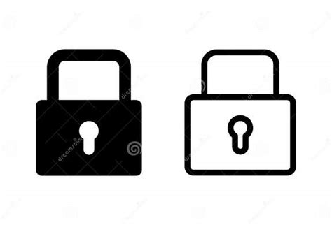 Lock Icon Padlock Icon Vector Encryption Icon Security Symbol Stock Vector Illustration Of