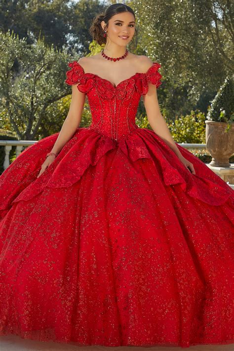 Glitter Tulle Quince Dress Vizcaya By Morilee 89431