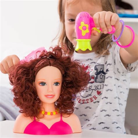 Buste poupée à coiffer avec accessoires Tête à coiffer Cadeaussimo