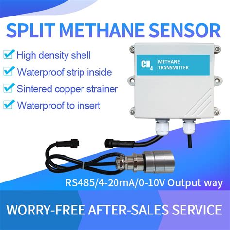 Rs485 4 20ma Methane Split Probe External Probe Ch4 Gas Sensor For