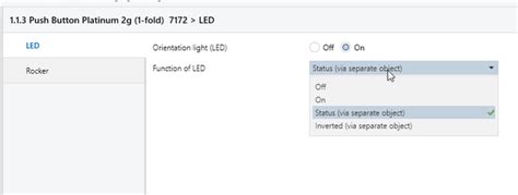 Controlling Orientation Led On A Knx Wall Switch R Knx