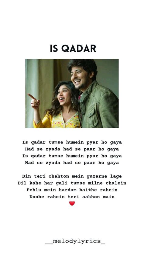 Is Qadar New Song Of Darshan Raval And Tulsi Kumar