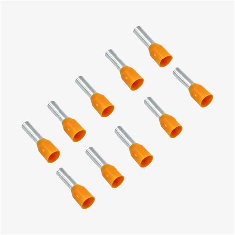 4 Sqmm Insulated Terminal Ferrule End Lug Pack Of 10 Crimp Wire Lugs Quartzcomponents