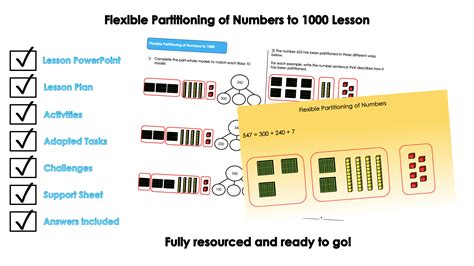 Year 3 Place Value Flexible Partitioning Of Numbers To 1000 Lesson Teaching Resources