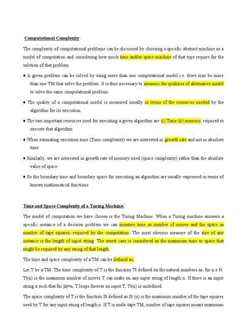 Chapter 7 Pdf Computational Complexity Theory Time Complexity