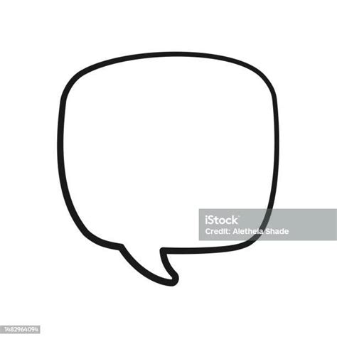 말풍선 텍스트 상자를 비웁니다 만화 연설 거품 낙서 개요입니다 벡터 그림입니다 공란에 대한 스톡 벡터 아트 및 기타 이미지 공란 귀여운 낙서 드로잉 Istock