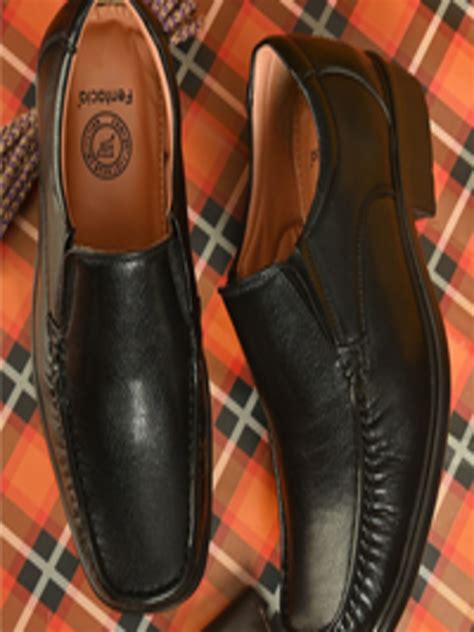 Buy Fentacia Men Black Solid Synthetic Leather Formal Loafers Formal