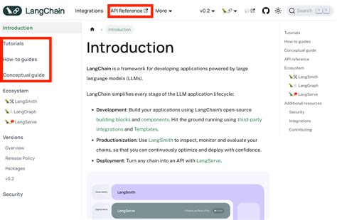 Documentation Refresh For Langchain V02
