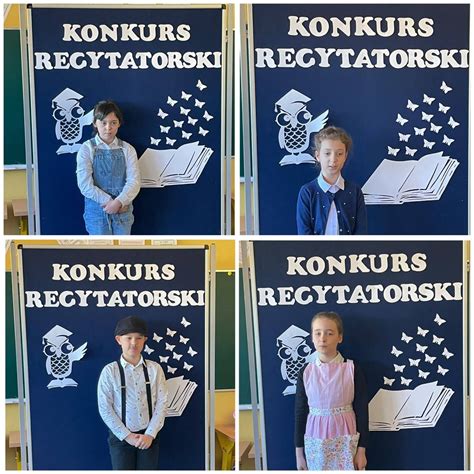 konkurs recytatorski dla klas 1 3 1 Szkoła Podstawowa z Oddziałami