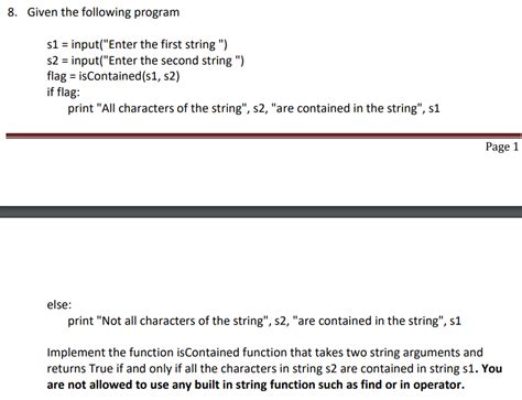 Solved 7 Write A Function Named ContainsDistinctCharacters Chegg