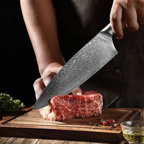 4 Piece Professional Damascus Knife Set Letcase