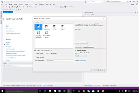 Creating An ASP Net Web API 2 Project Xamarin Blueprints Book