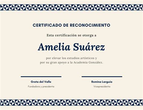 Certificado De Agradecimiento Y Apreciacion