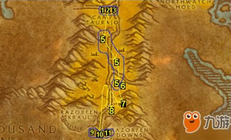 魔兽世界怀旧服部落25 25南贫瘠之地升级分析 任务路线详解 魔兽世界怀旧服 九游手机游戏