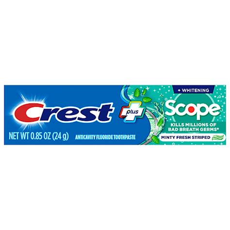 Crest Toothpaste Fluoride Anticavity Minty Fresh Striped