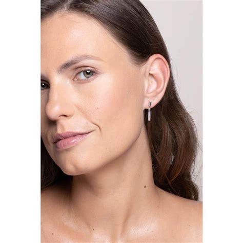 Gold Blue Lace Agate Drop Bar Earrings Fair Trade And Sustainable At