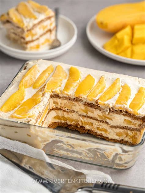 Mango Float Graham Cake Recipe Graham Cracker Dessert Graham Dessert Easy Cheesecake Recipes
