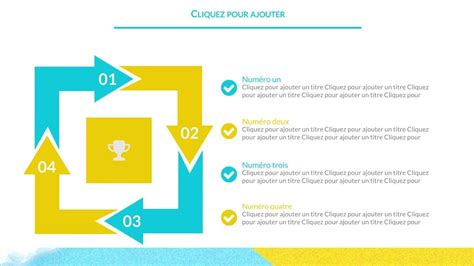 Modèle Présentation Diagramme Bleu Et Jaune Avec Des Chiffres Dessus