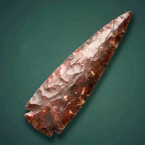 Large Arrowhead Made Of Jasper 5