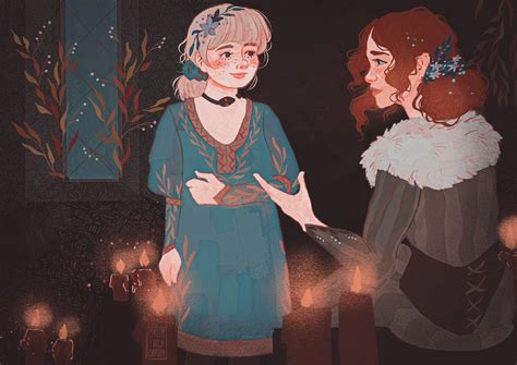 Ciri And Triss Merigold The Witcher Book Series Art Artwork Illustration
