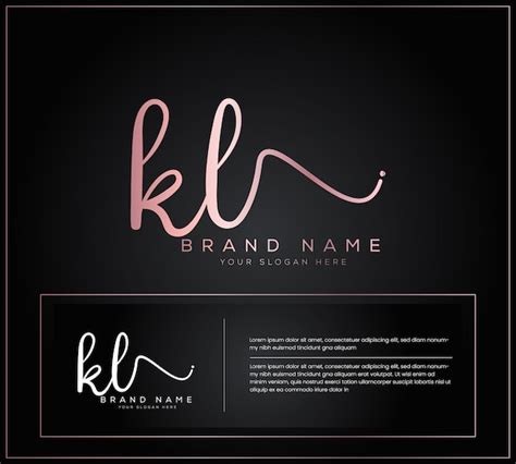 Premium Vector Kt Initial Letter Handwriting And Signature Logo
