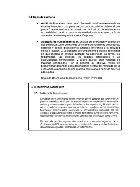 Act 02 Tipos Y Clasificacion De La Auditoria 2023 Pdf Auditoría