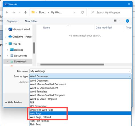 How To Save Microsoft Word Document As A Webpage Webnots